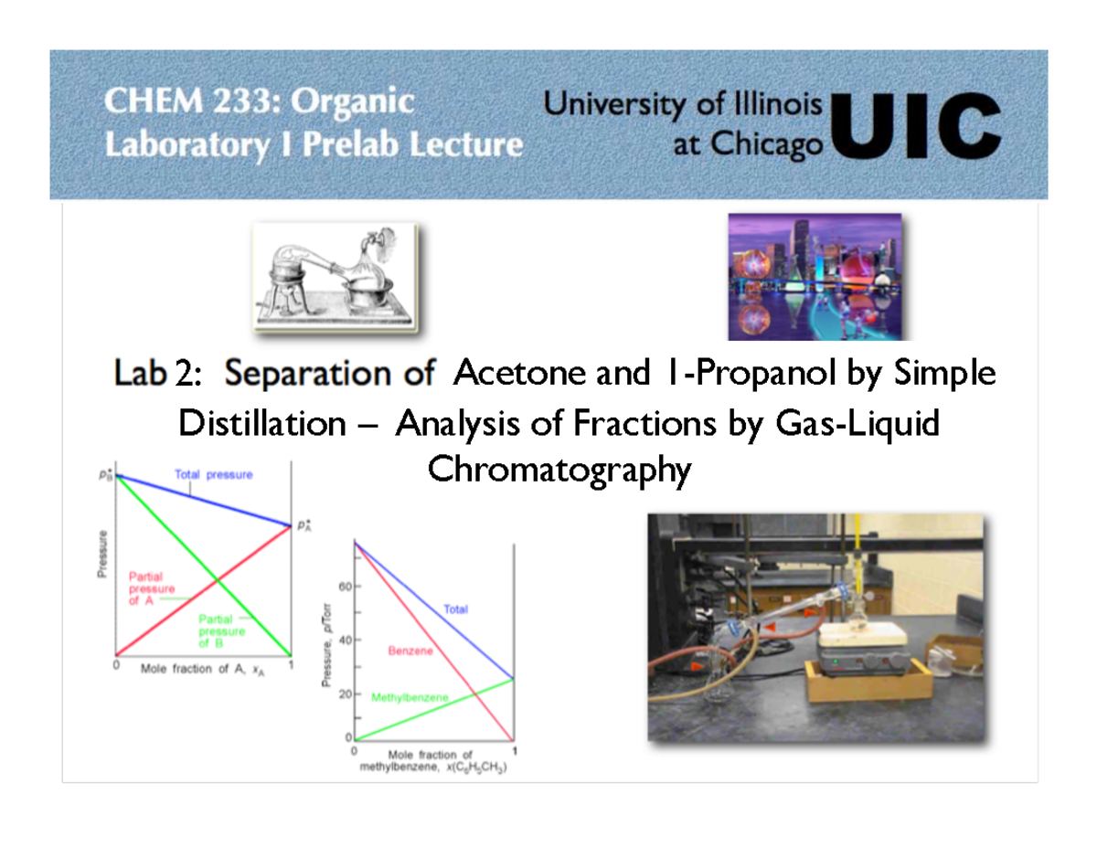 Pre Lab 2 Simple Dist - Rotary Evaporator Lab 8: Prepara1on of Alkenes ...