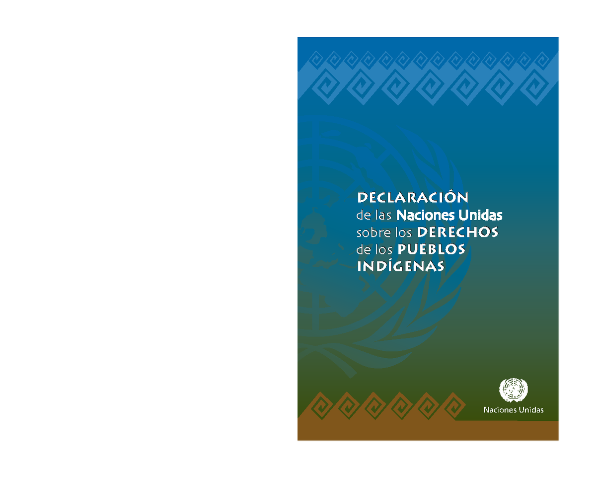 ONU sobre los pueblos indigenas - DECLARACIÓN de las Naciones Unidas sobre los DERECHOS de los ...