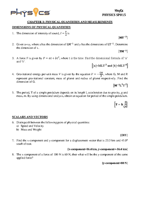 Experiment 3 physic - lab report - FOUNDATION IN SCIENCES (YTP) PRACTICAL REPORT COVERSHEET ...