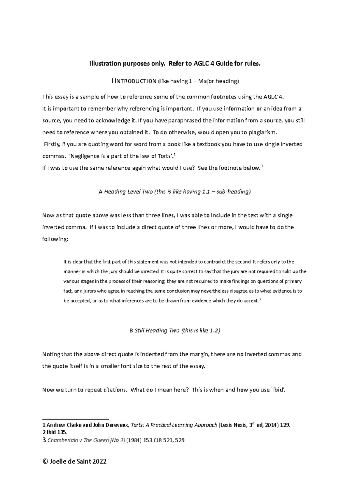 ALGC+examples 2 - go thd - Illustration purposes only. Refer to AGLC 4 ...