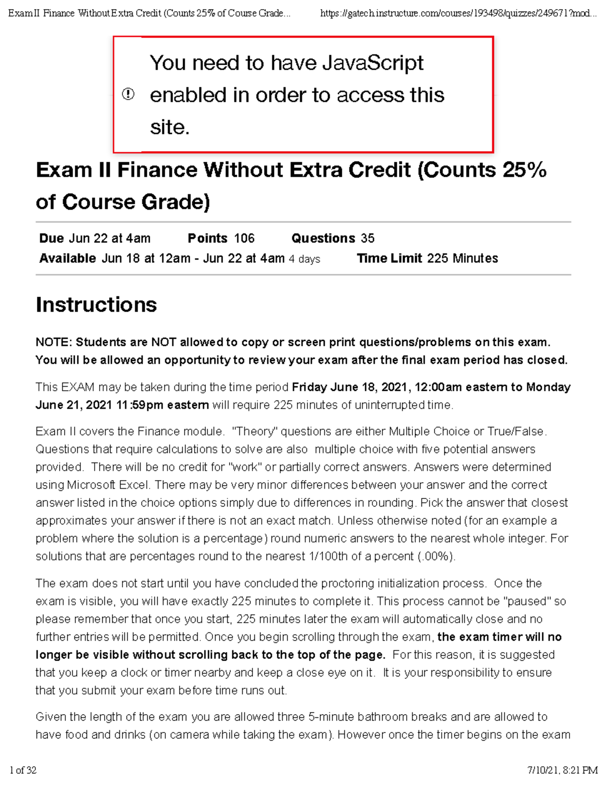 Exam II Finance.pdf - Finance test practice MT2 - You need to have ...