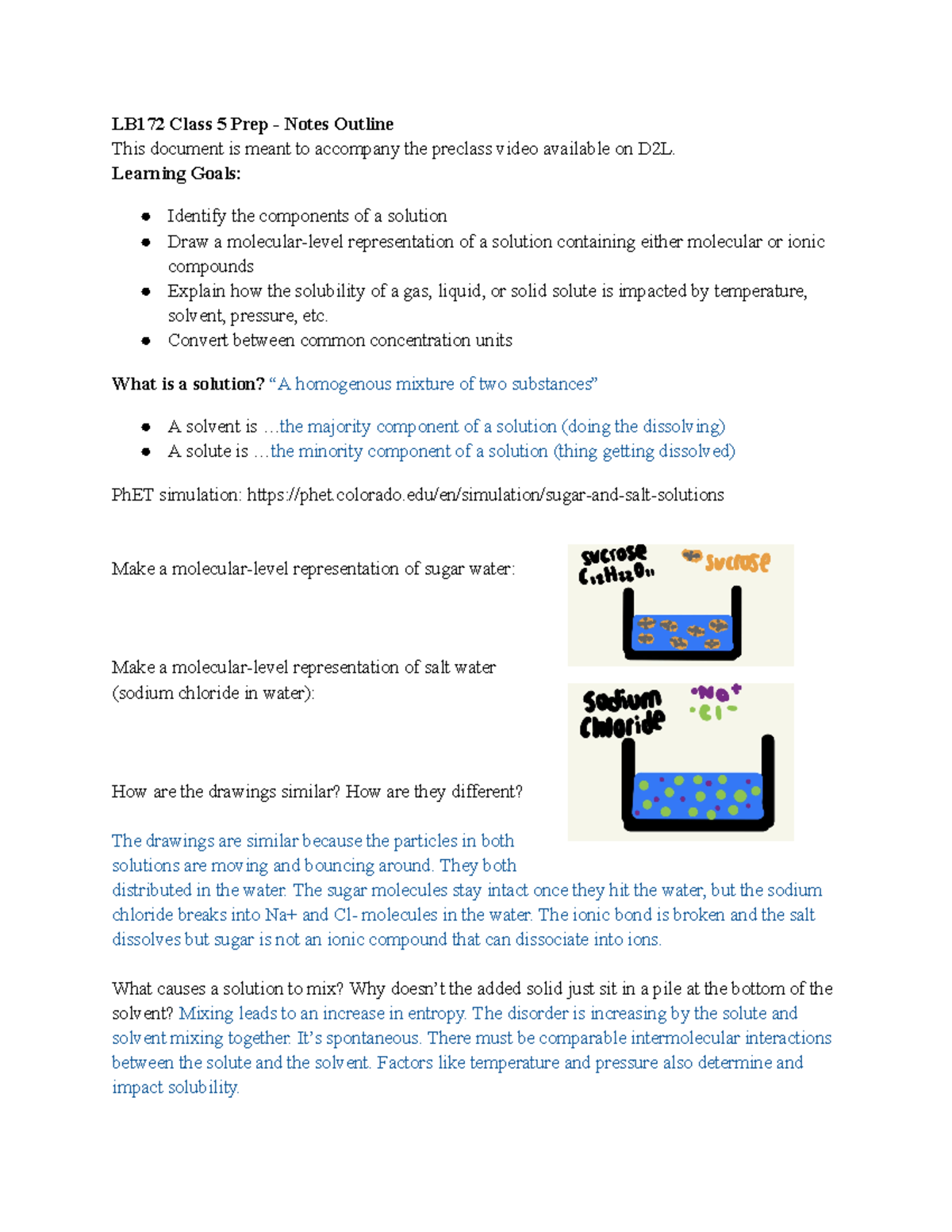 LB172 Class 5 Prep - Notes Outline - LB172 Class 5 Prep - Notes Outline ...