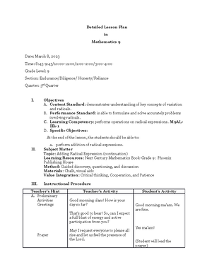 Math 9 Module 5 - Combined Variation - 9 Quarter 2 – Module V COMBINED ...