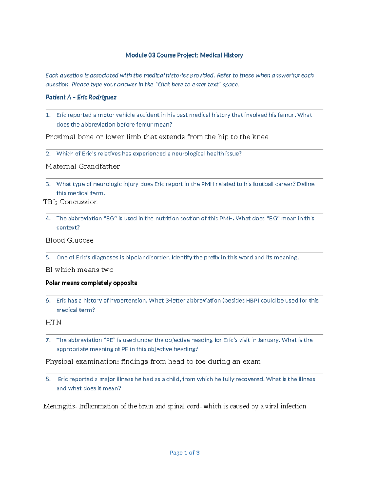 Mod03 Course Project Questions - Module 03 Course Project: Medical ...