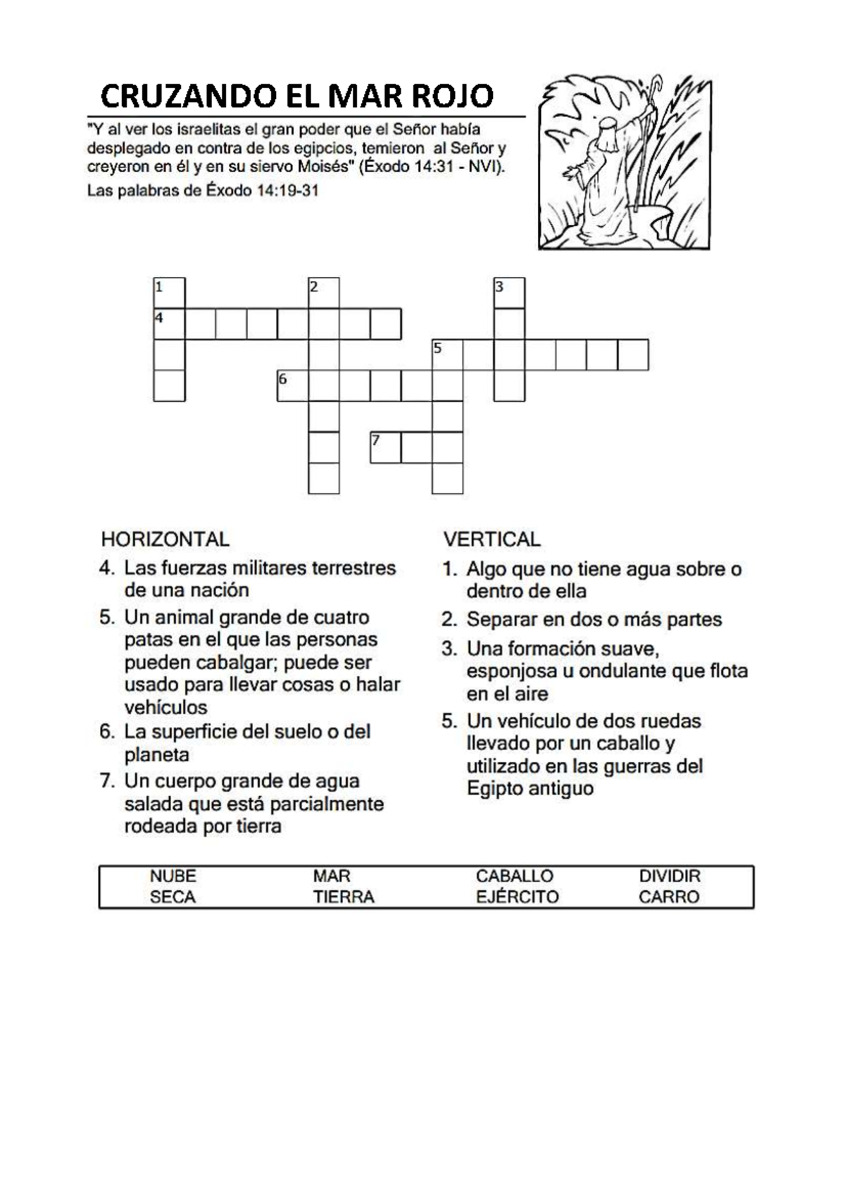 Ficha ER Cruzando el mar rojo - Metodología de la Enseñanza - CRUZANDO ...