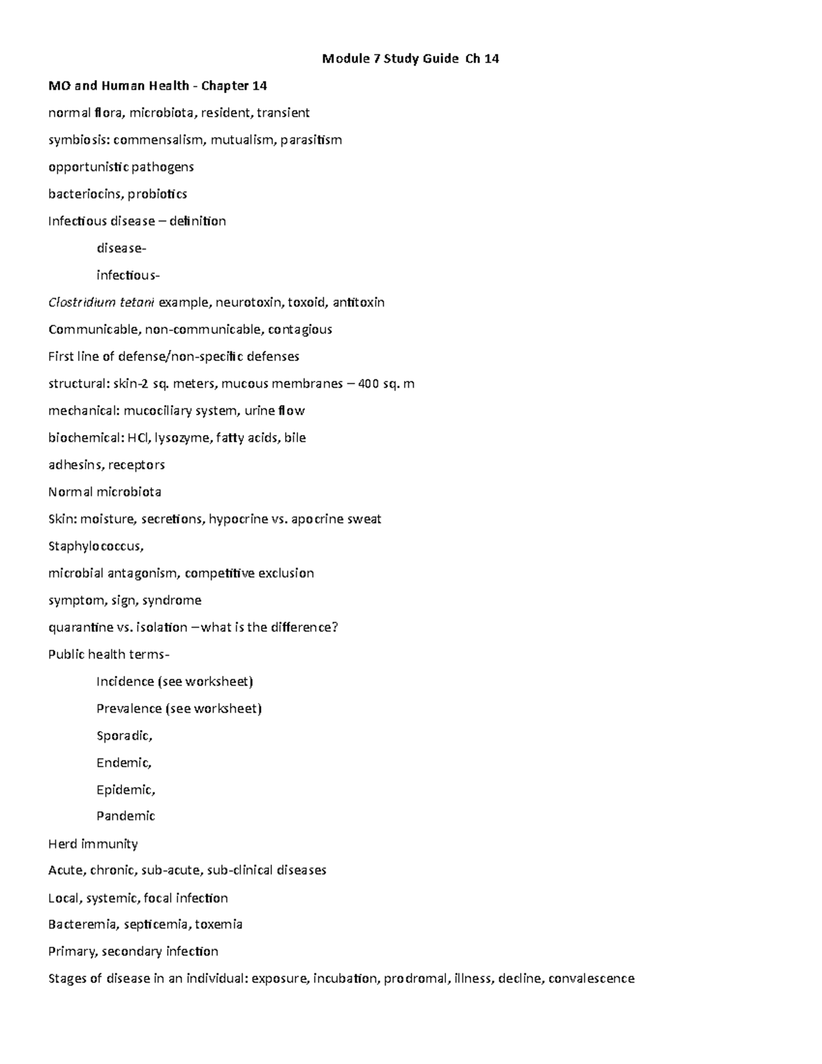 Module 7 Ch 14 Study Guide and Review Questions(1) - Module 7 Study ...