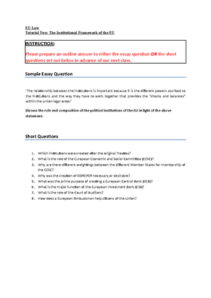 FE1 Revision Guide - spring 2020 - SUMMARY GUIDE TO EU LAW SYLLABUS ...