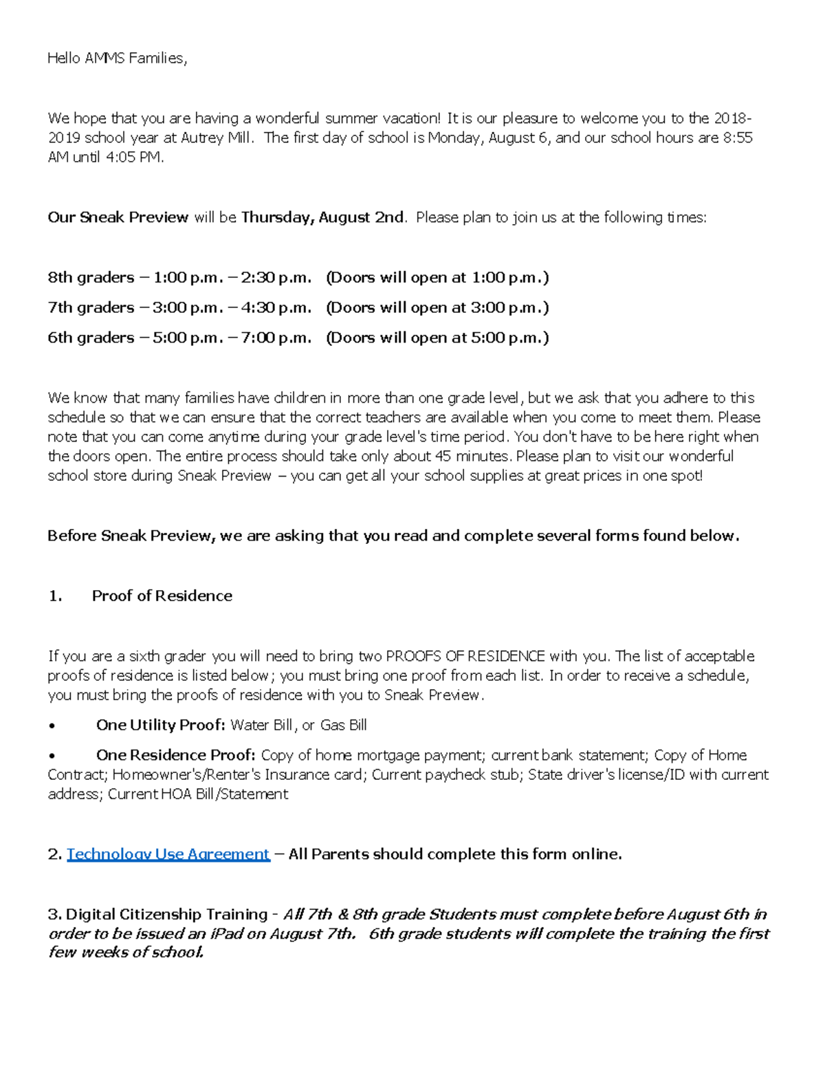 AMMS Sneak Peak Information and Forms to Complete.pdf [ Shared] - Hello ...