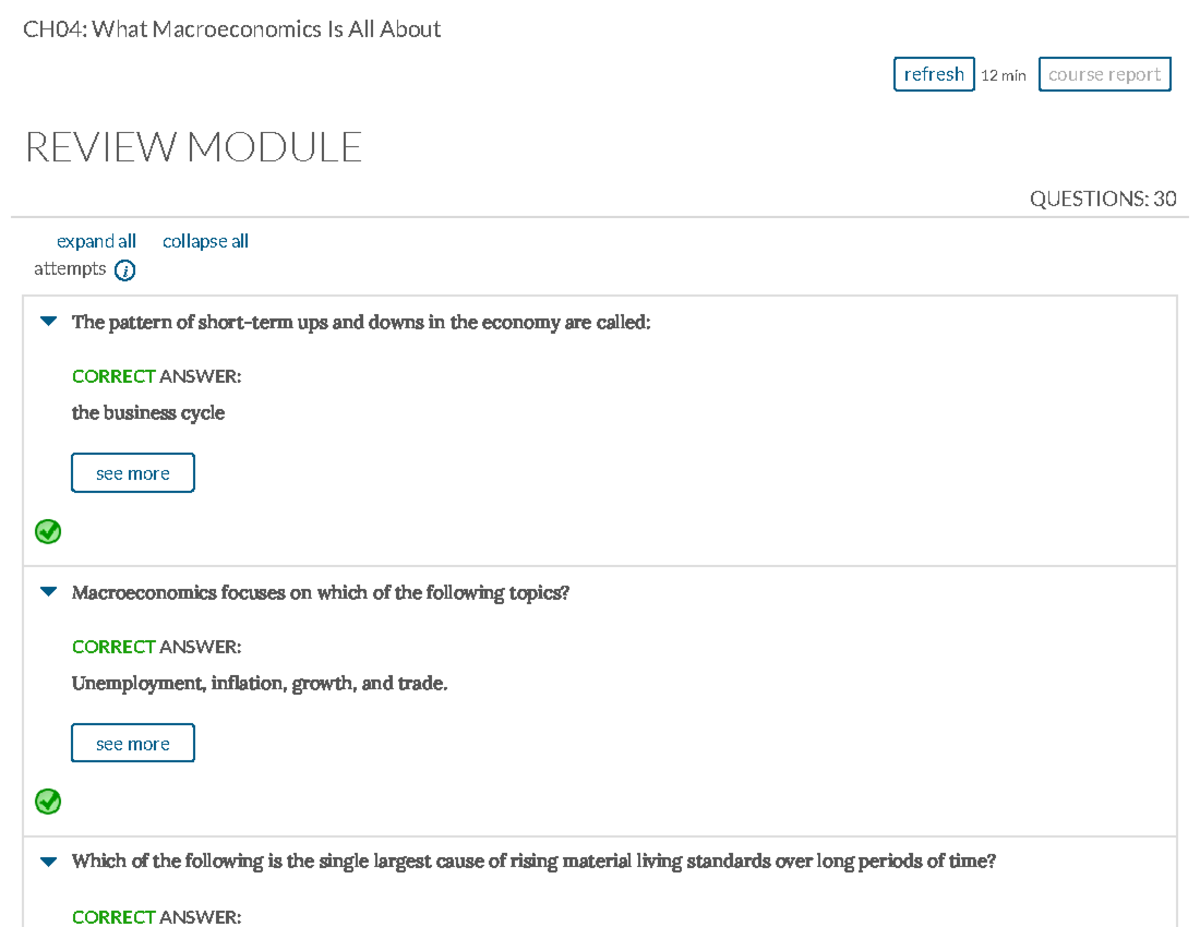 Dynamic Study Modules - Review CH04 What Macroeconomics Is All About ...