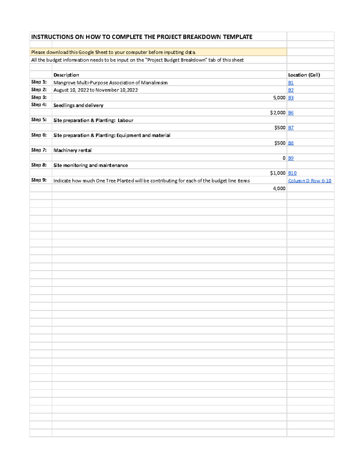 Budget Template-1 - Hahahaha - INSTRUCTIONS ON HOW TO COMPLETE THE ...