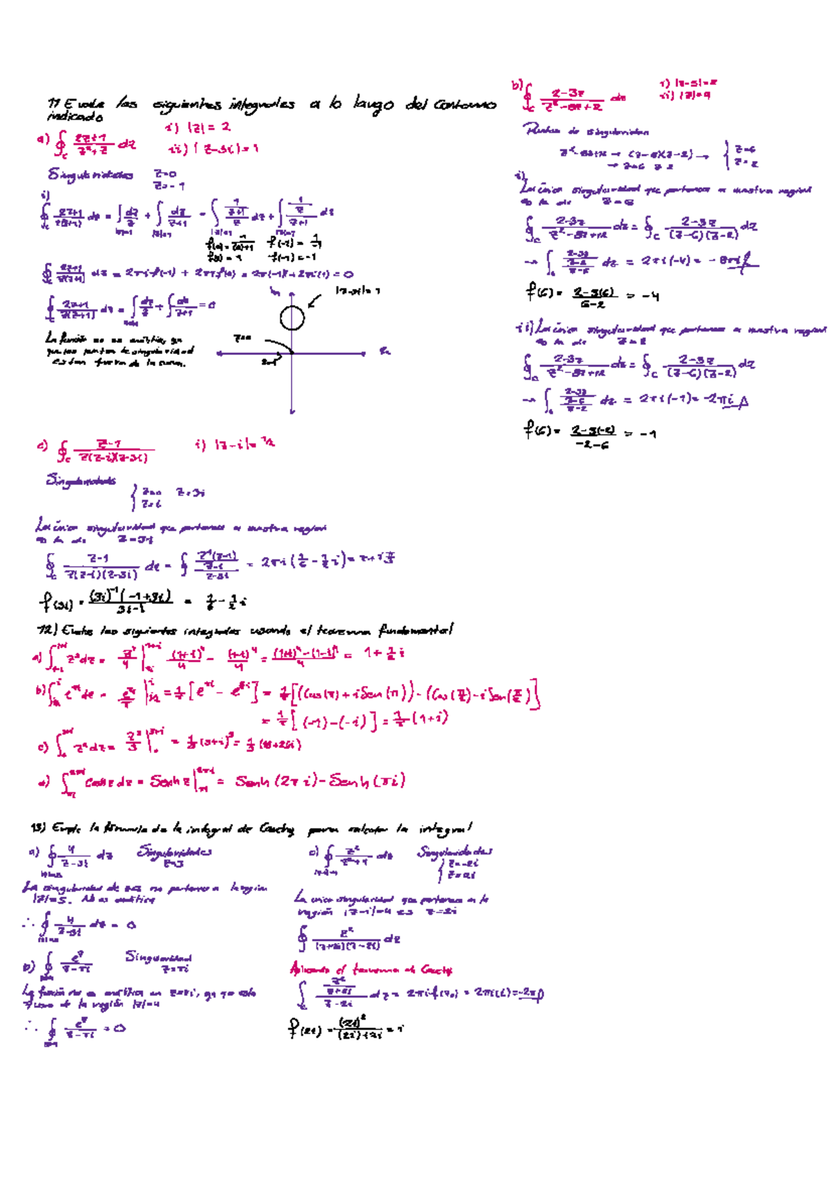 VC 3 2 - EJERCICIOS DE VARIABLE COMPLEJA - Variable Compleja - Studocu