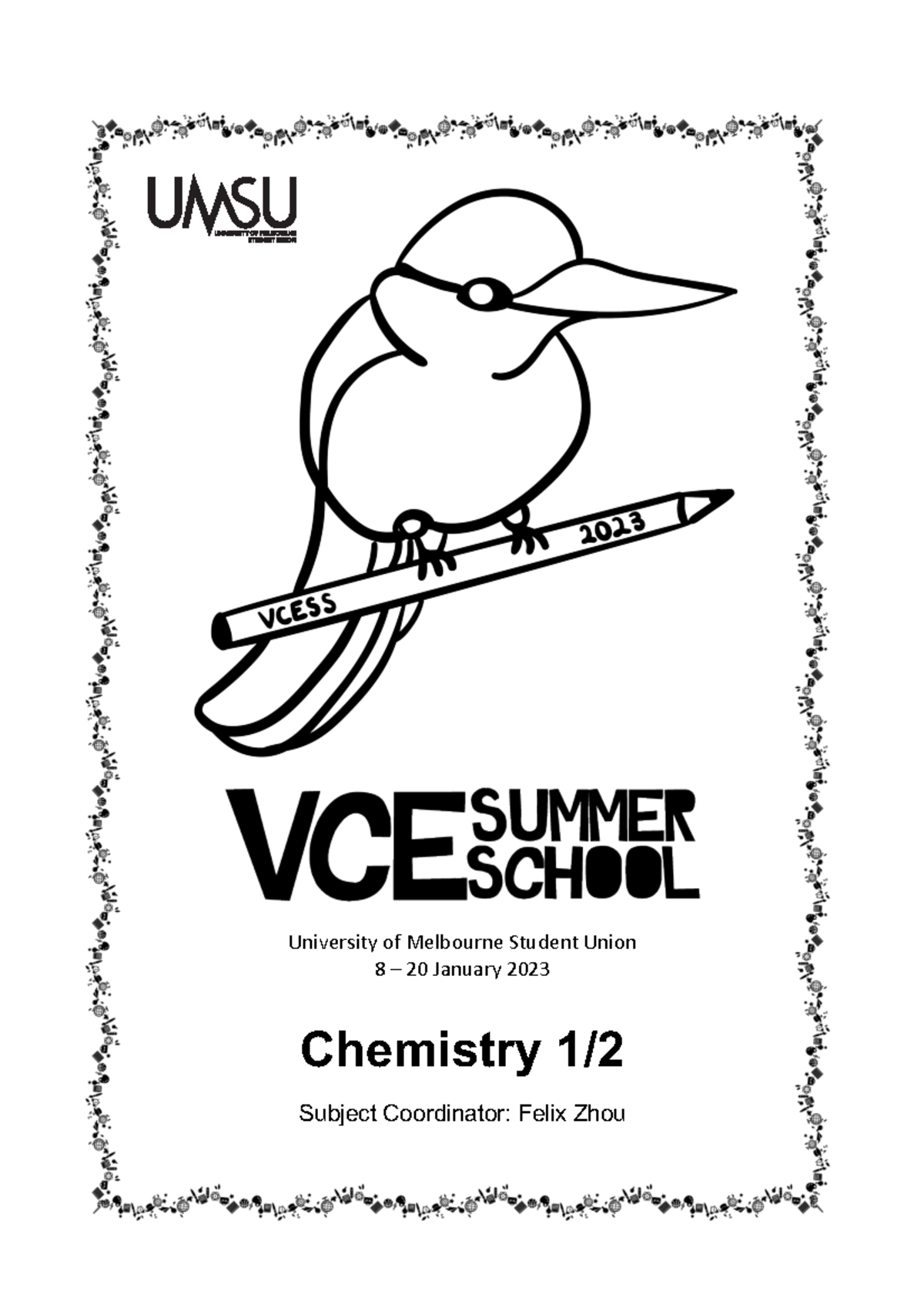 Chemistry Units 1&2 Felix Zhou - Chemistry 1/ Subject Coordinator ...