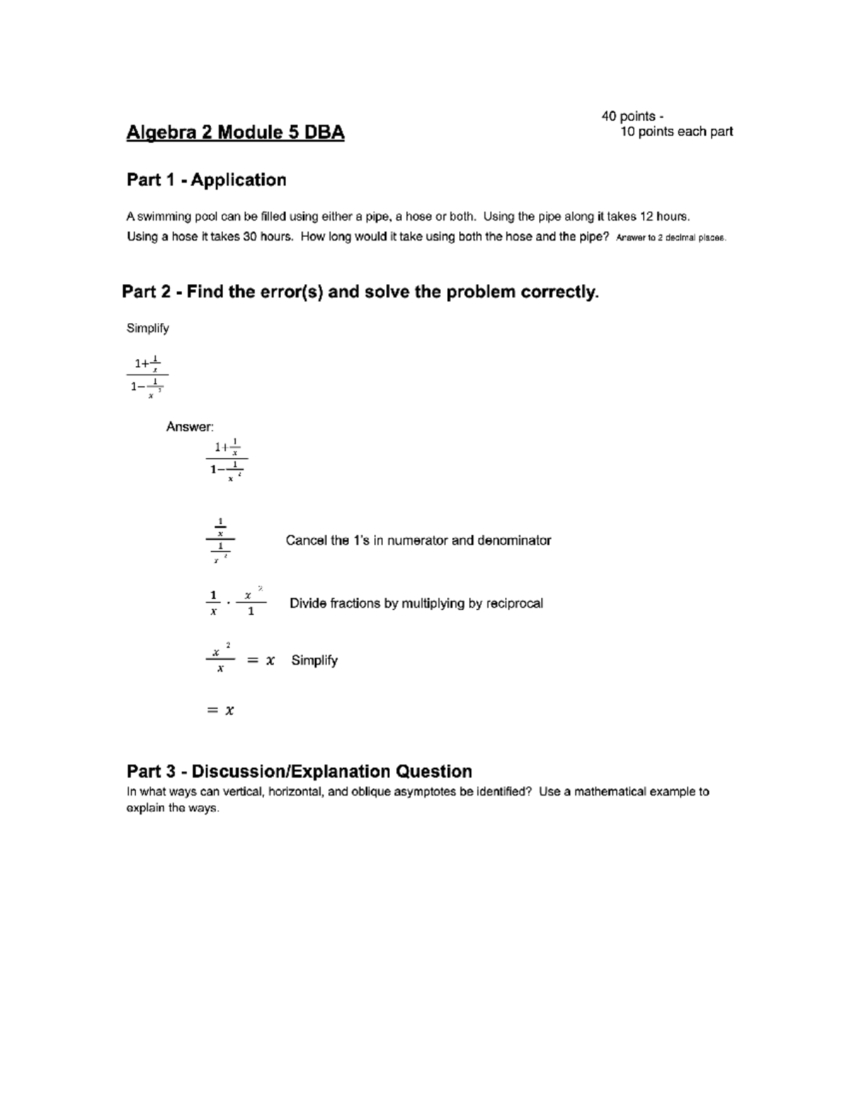 05 - sdfg - Part 4 - Reflection This question required: 1. The course ...