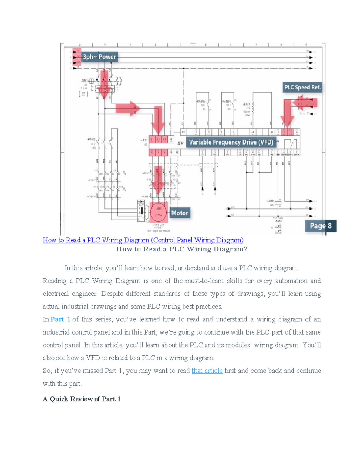 How to Read a PLC Wiring Diagram - Reading a PLC Wiring Diagram is one ...