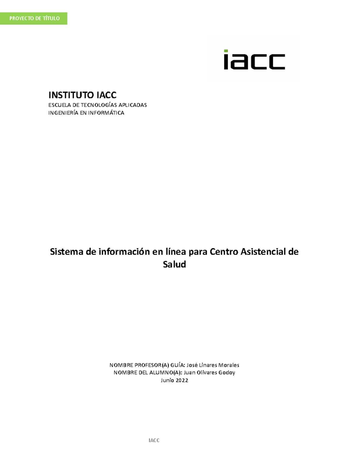 Tarea 3 Juan O - INSTITUTO IACC ESCUELA DE TECNOLOGÍAS APLICADAS ...