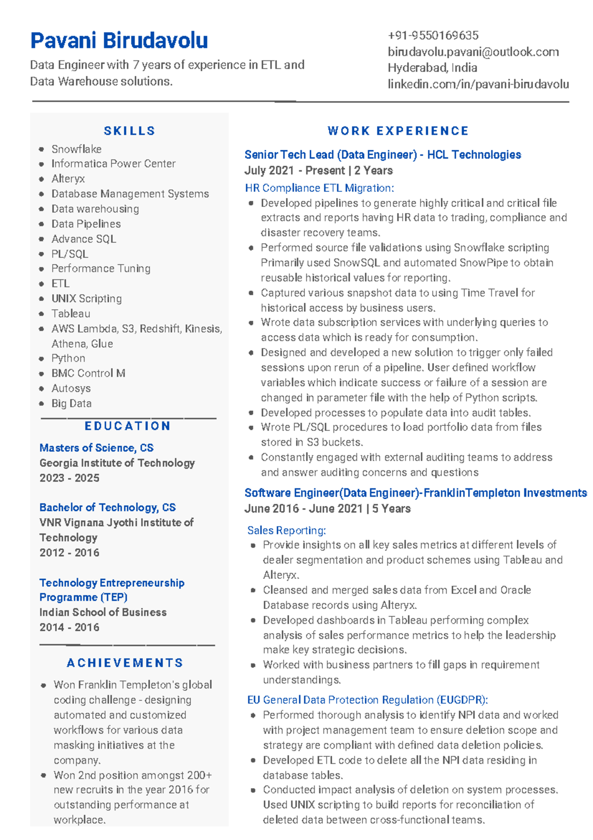 Resume of fresher - S K I L L S E D U C A T I O N W O R K E X P E R I E N C E Masters of Science ...