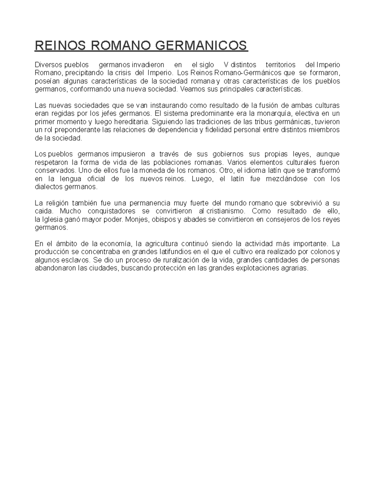 Reinos Romano Germanicos - REINOS ROMANO GERMANICOS Diversos pueblos ...