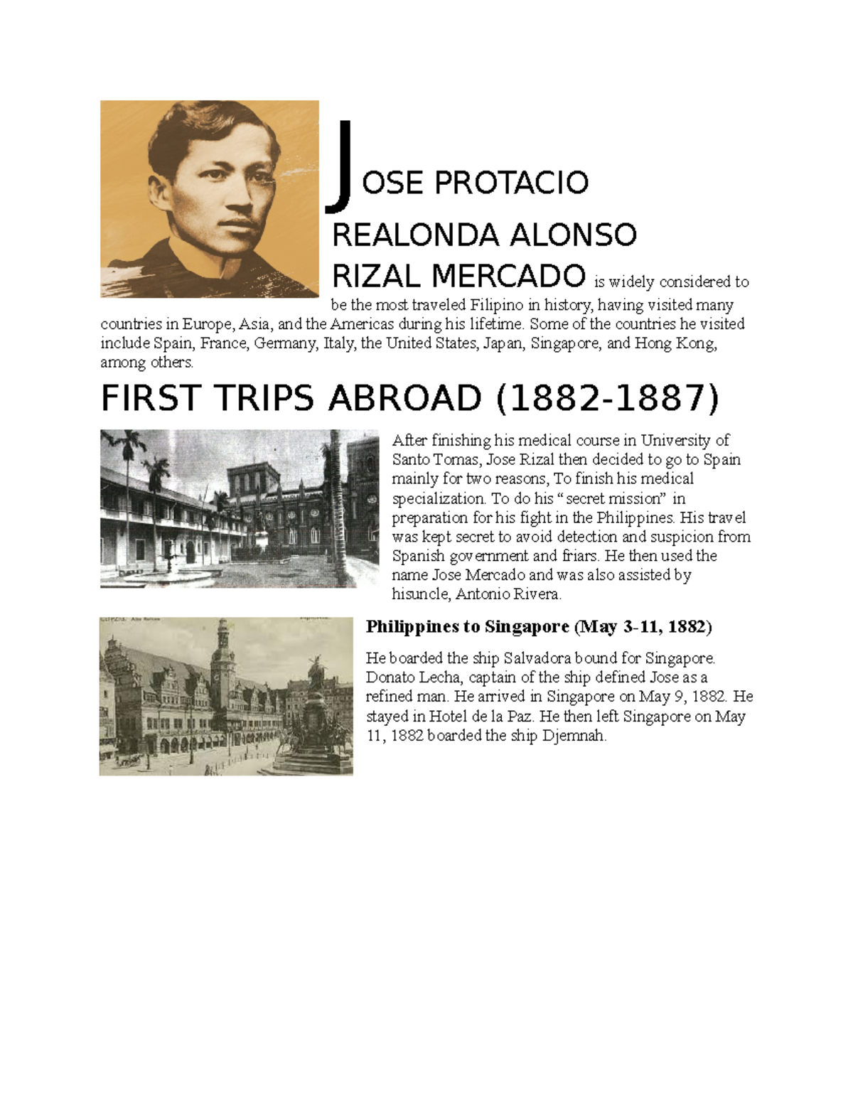 JOSE Protacio Realonda Alonso - JOSE PROTACIO REALONDA ALONSO RIZAL ...