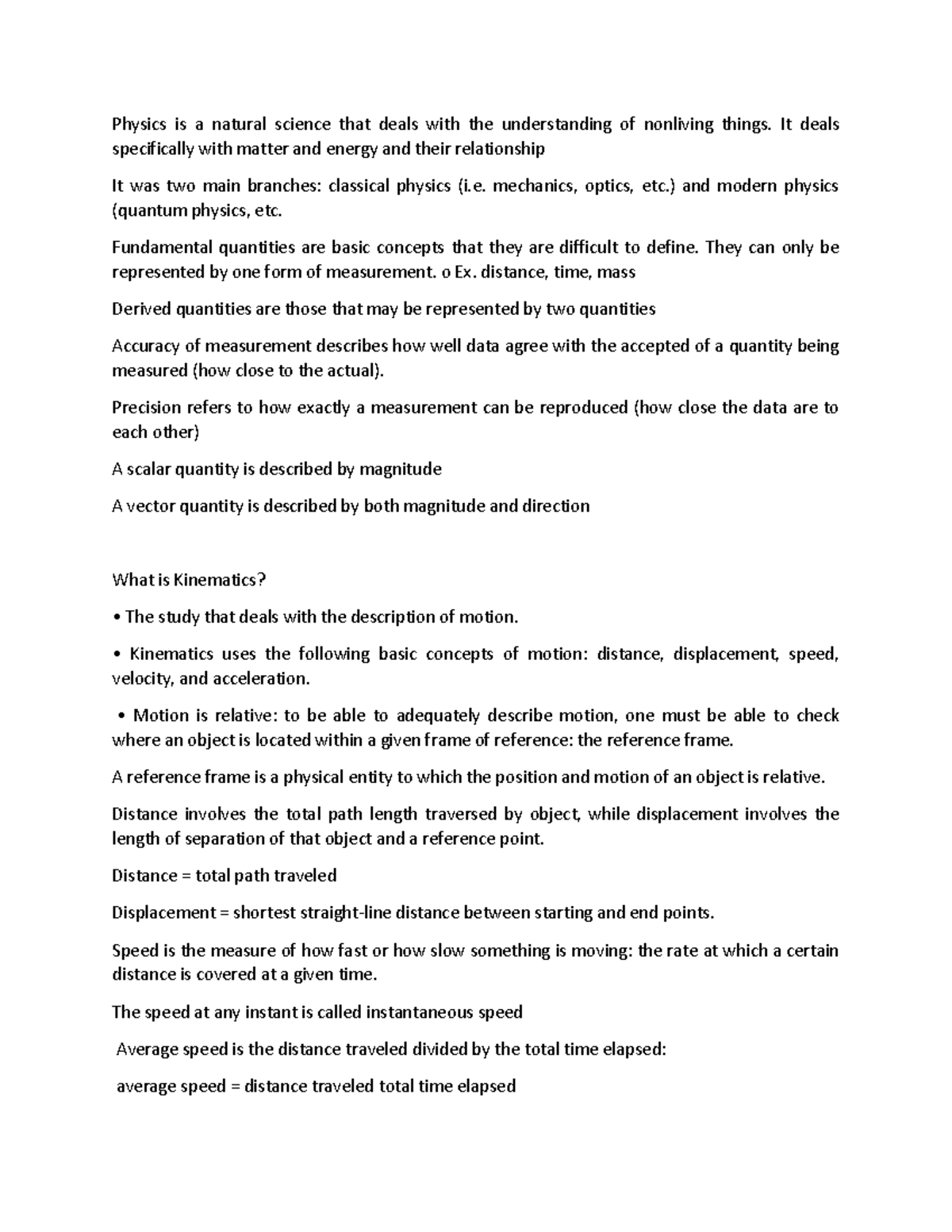 Physics - It deals specifically with matter and energy and their ...