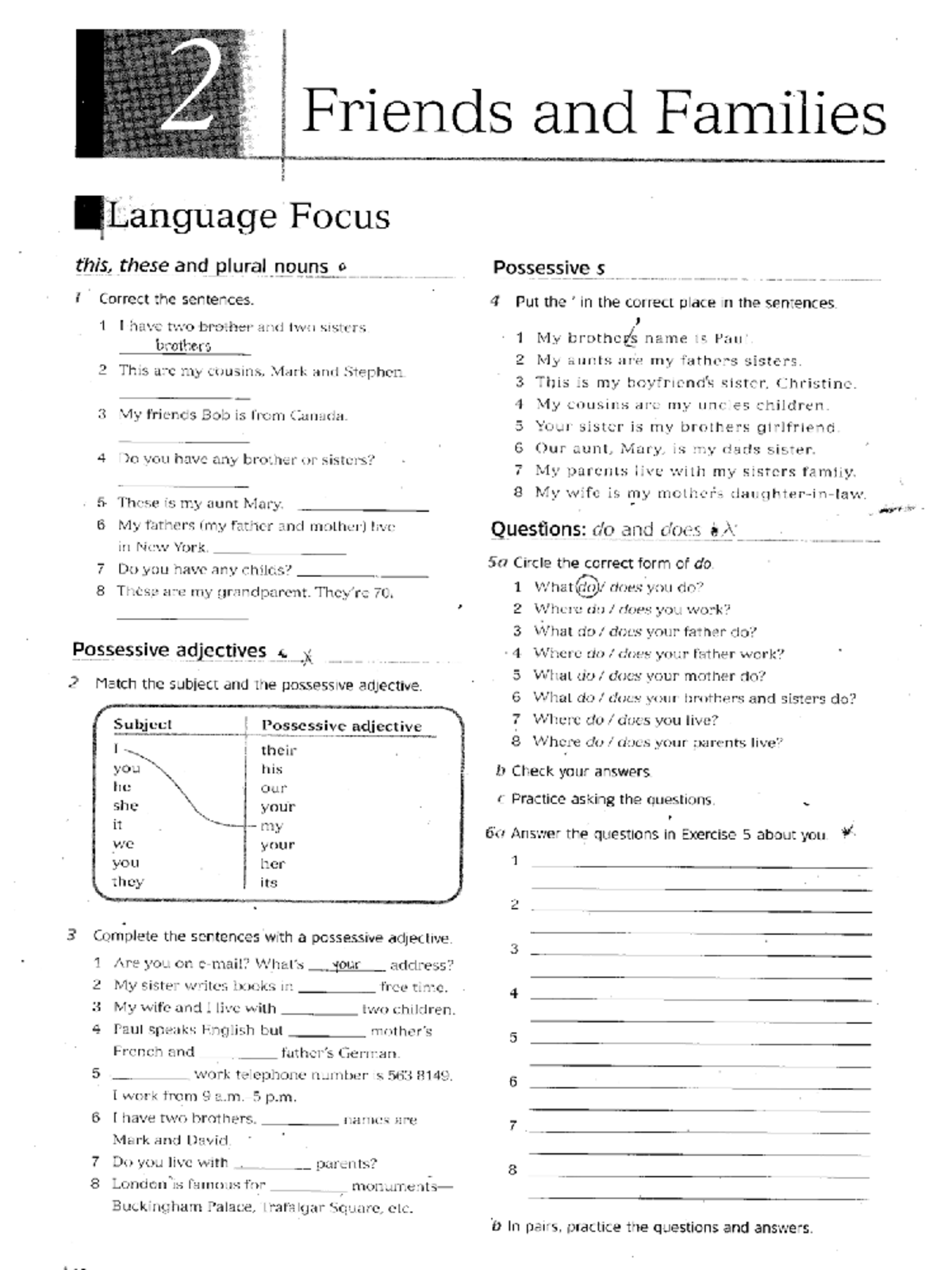 1st level English Unit 2 - Studocu