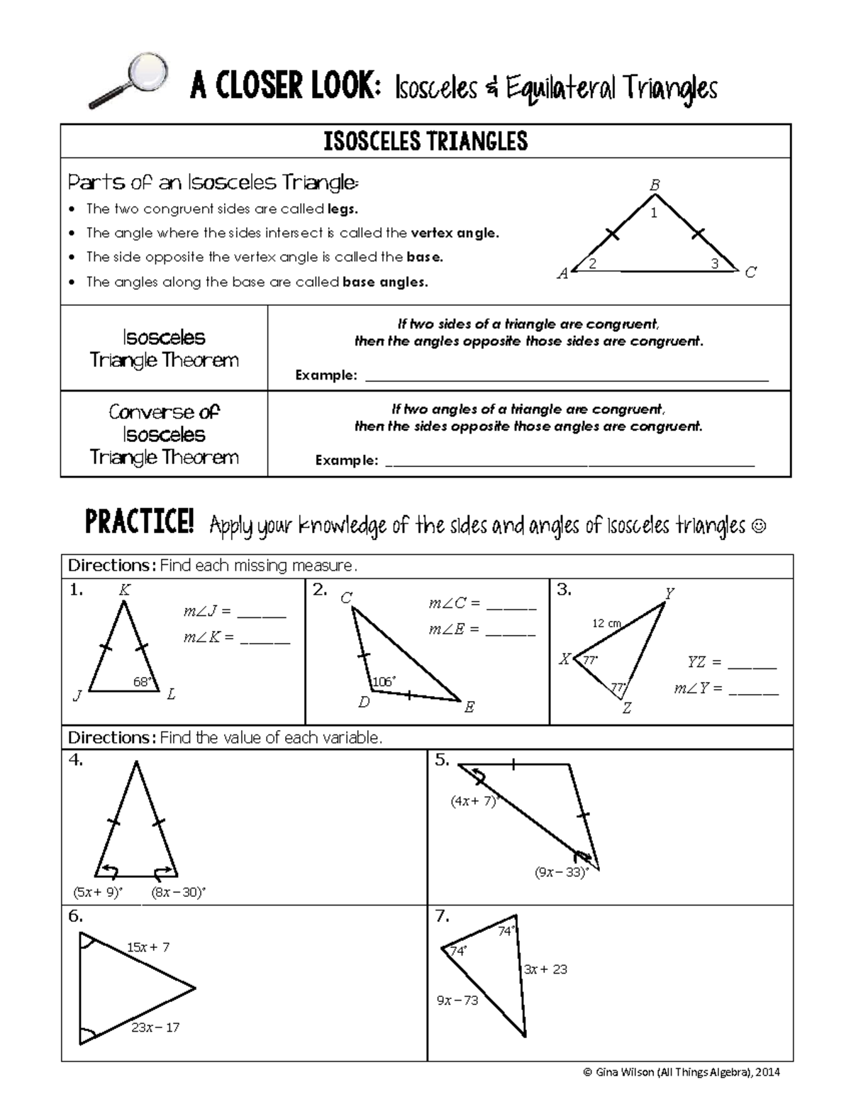 4-5+Isosceles+and+Equilateral+triangles - A CLOSER LOOK ...