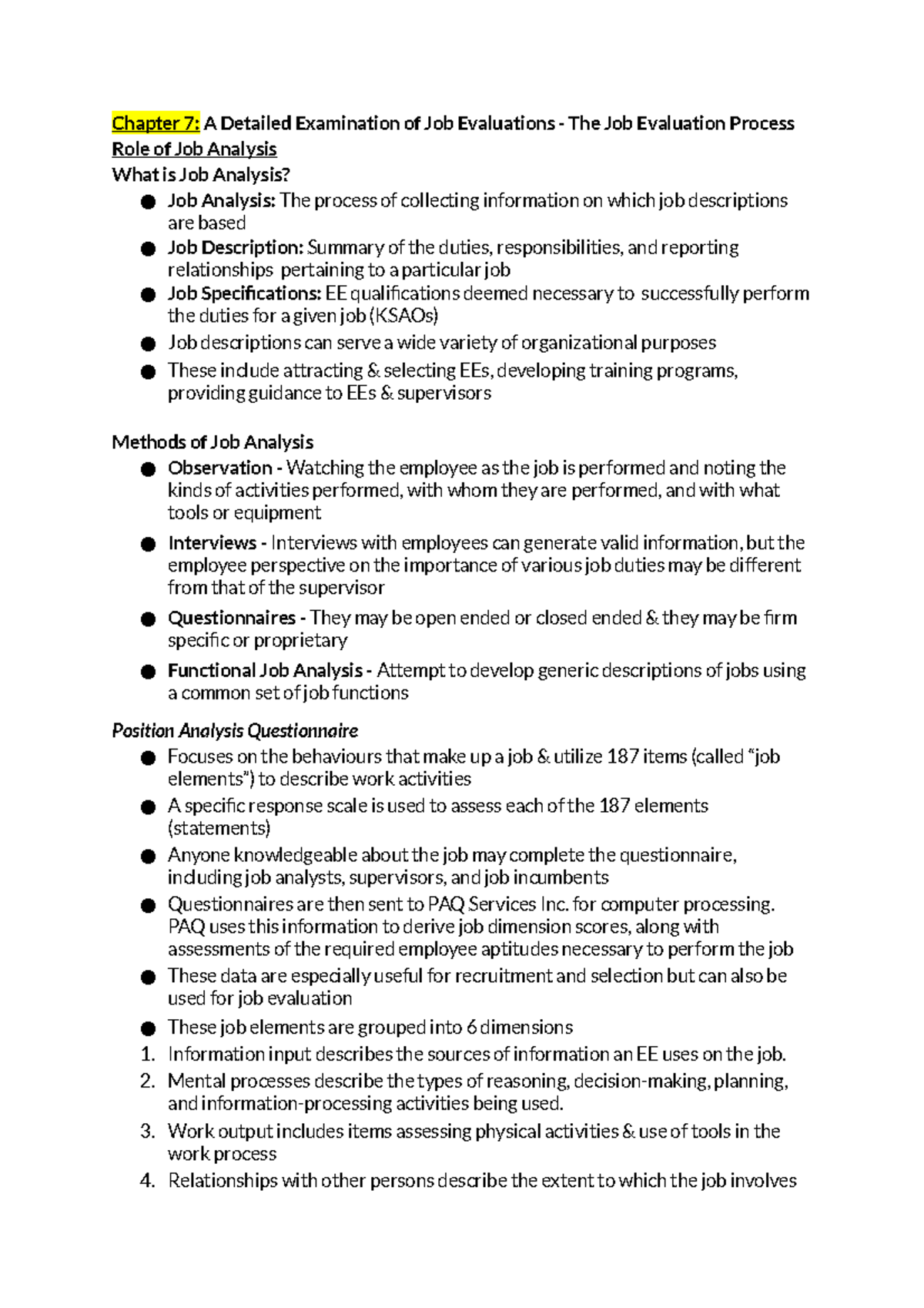 COMP Final Exam - COMPENSATION NOTES - Chapter 7: A Detailed ...