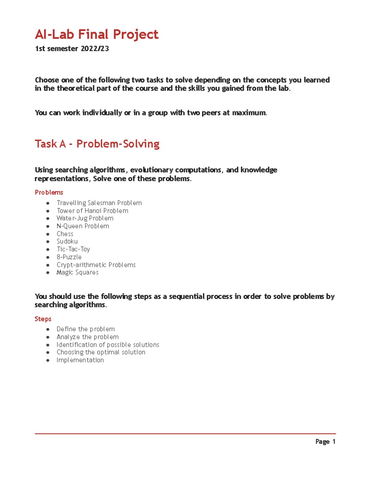 AI-Lab Final Project - Mashaweer - AI-Lab Final Project 1st semester 2022/ Choose one of the ...