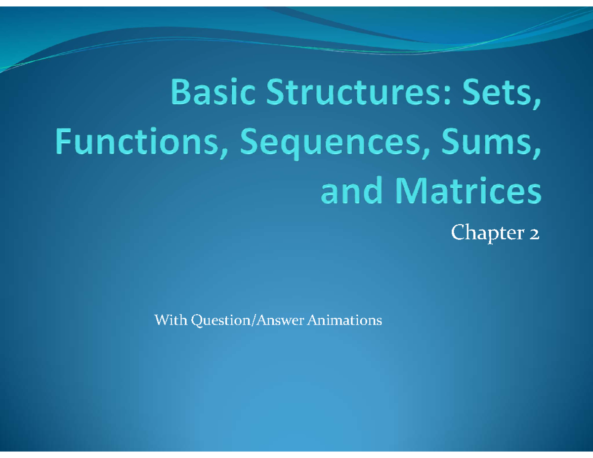 W6-COMP 232-Chap 2 Sec 2.3 and 2.5 functions - Chapter 2 With Question ...