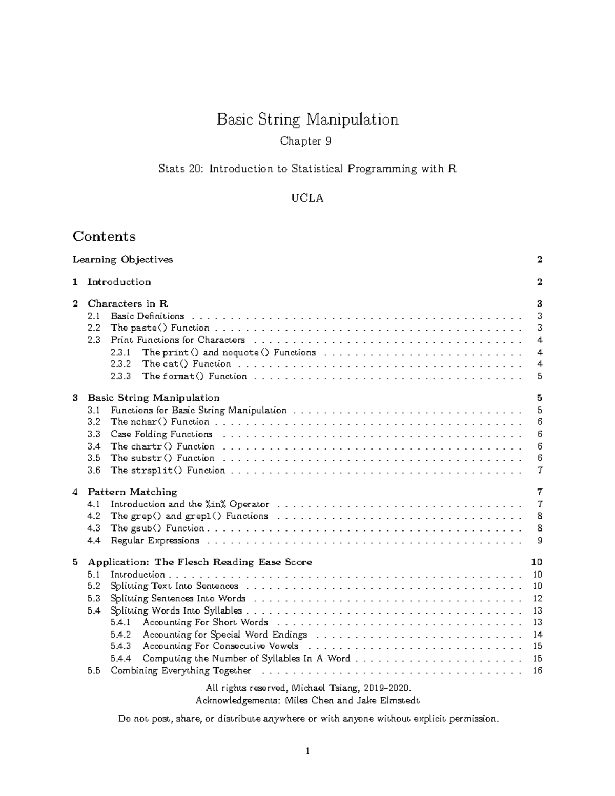 Chapter-9 - Statistics major material notes Statistics major material ...
