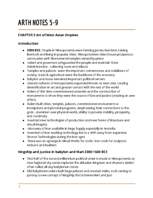 History of Art Notes - History of Art: • Prehistoric Art: Cave ...