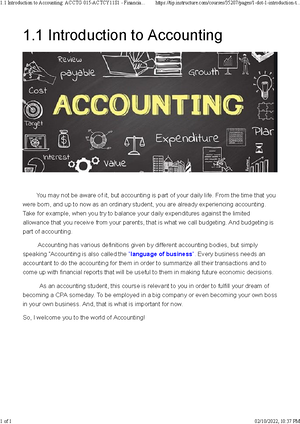 Module 2 Acctg 015 - .... - 2 Introduction to Adjusting Entries ...