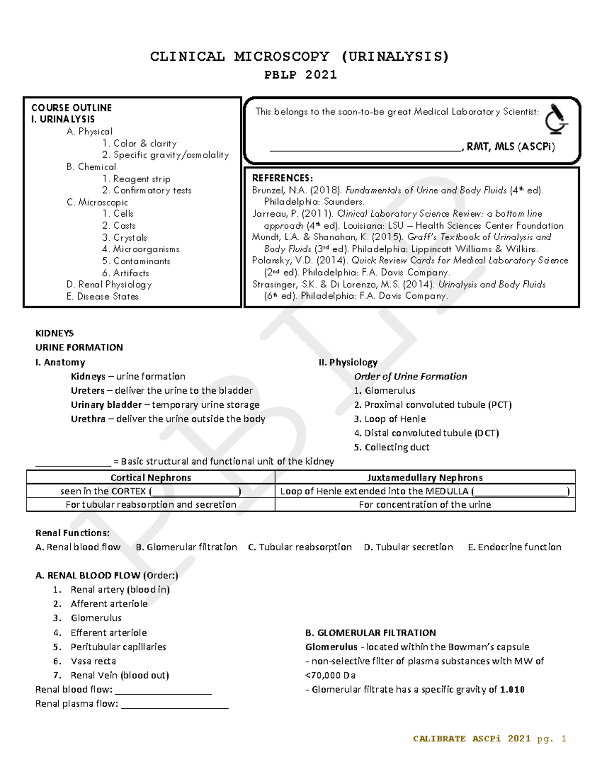 Clinical- Microscopy - na - CLINICAL MICROSCOPY (URINALYSIS) PBLP 2021 ...