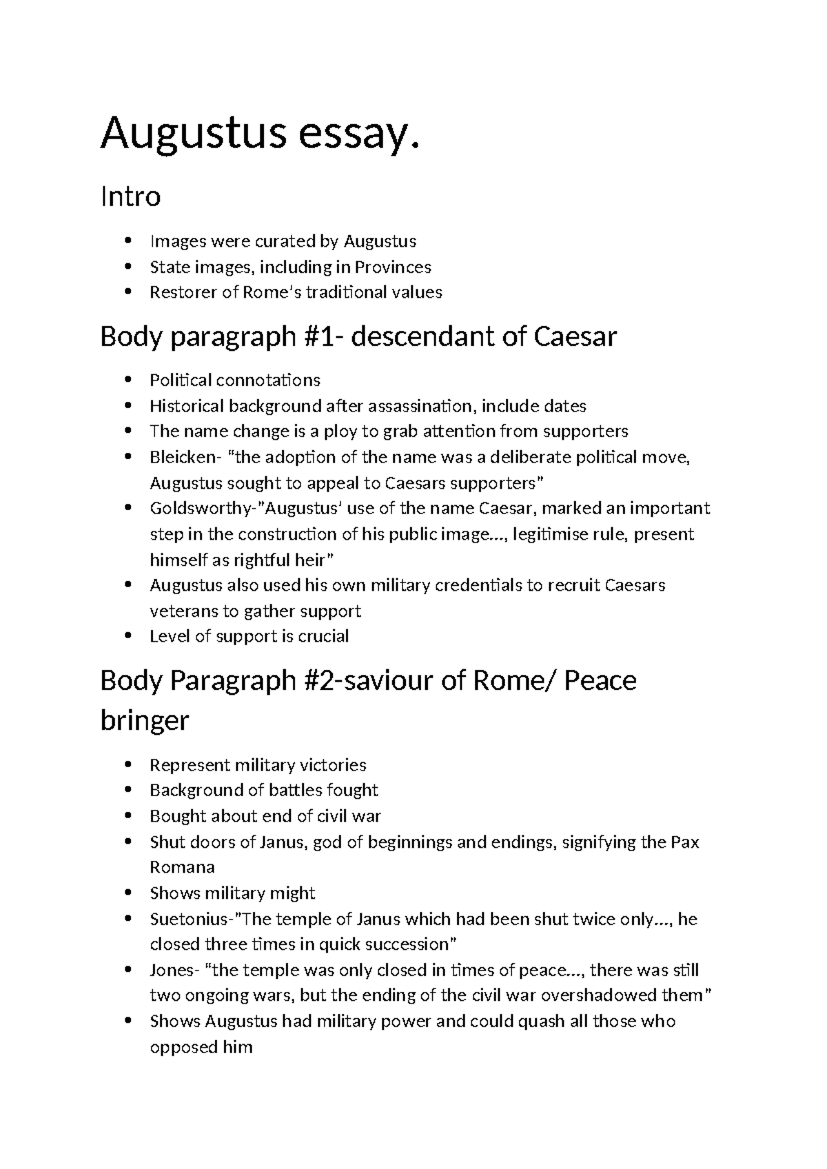 Augustus essay - Intro Images were curated by Augustus State images ...