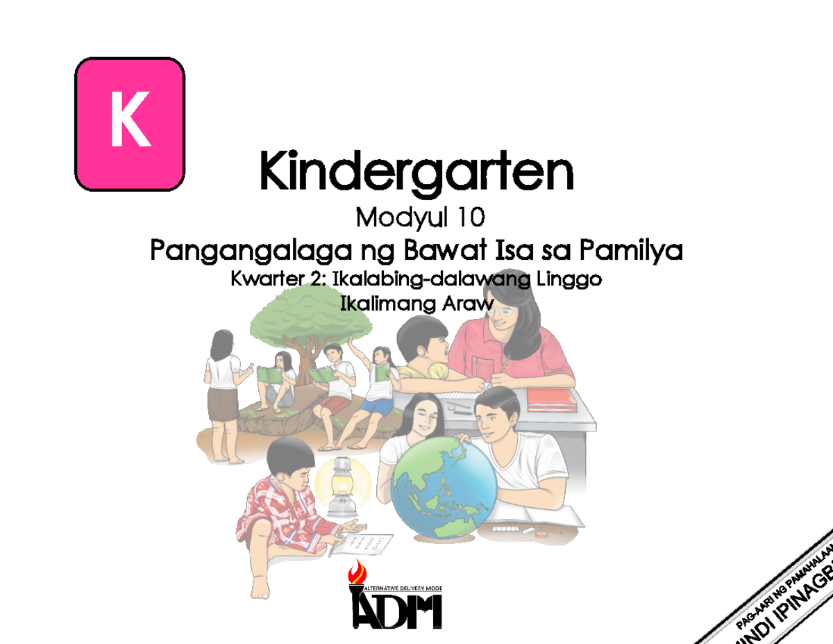 B - Self Learning Modules - Kindergarten Modyul 1 0 Pangangalaga ng ...