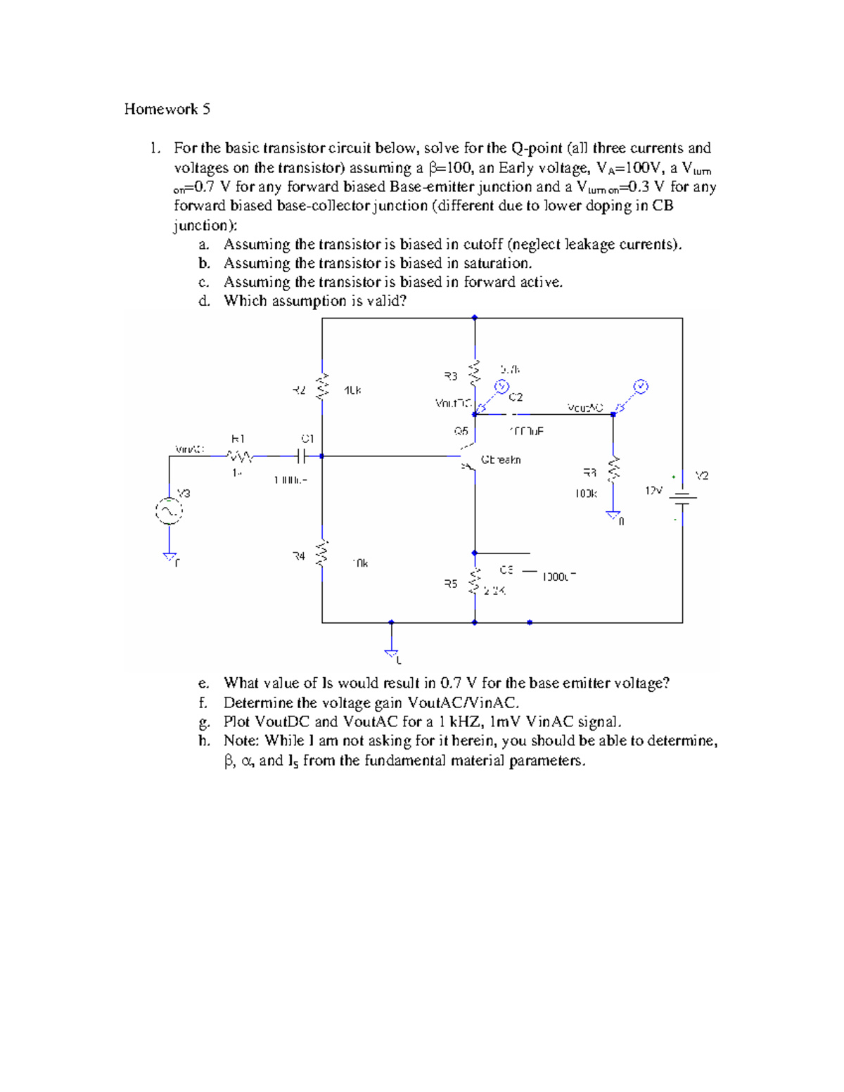 Seminar assignments - Homework 1 - 9 - Homework 5 1. For the basic ...