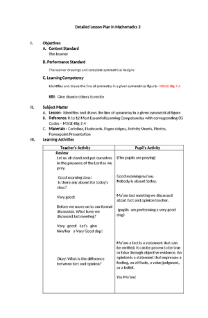 Detailed-Lesson-Plan English 4 - DETAILED LESSON PLAN IN ENGLISH IV I ...