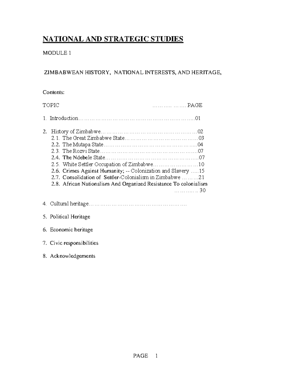 NASS History - am studying accounting in harare poly - NATIONAL AND ...