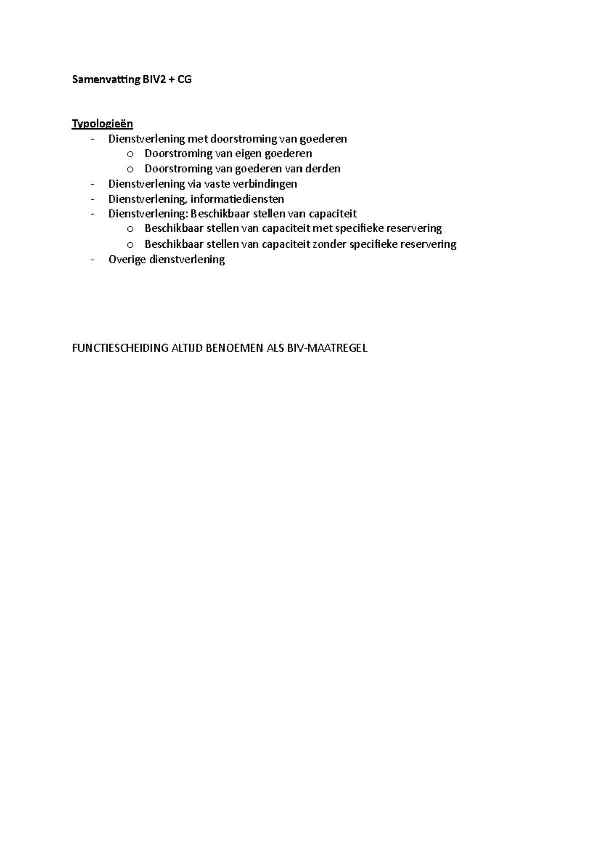 Samenvatting BIV2+CG - recept) Onjuiste prijzen in systeem ...