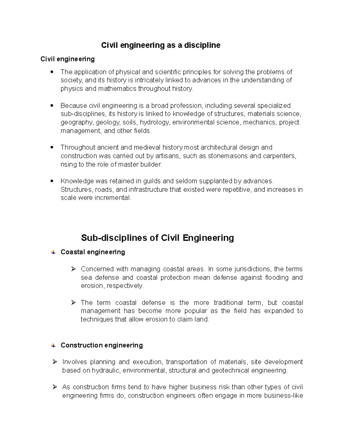 Civil engineering as a discipline - Because civil engineering is a ...