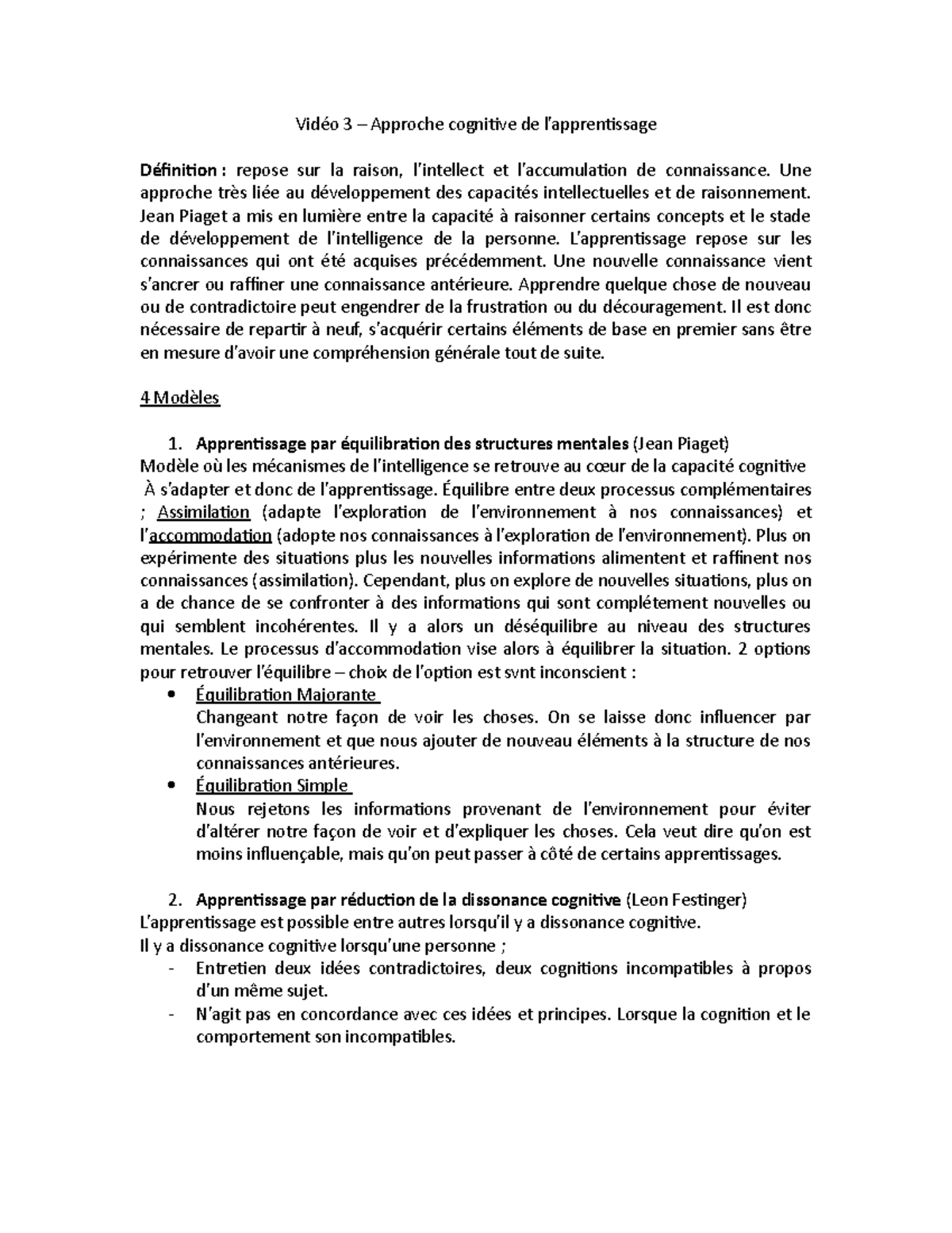 S08 approche cognitive - Vidéo 3 – Approche cognitive de l ...