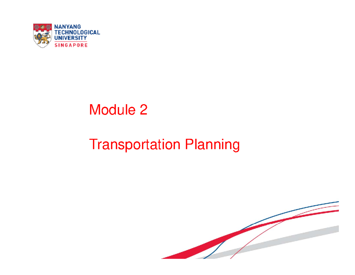 Module 2 - Part 4 - pdf - Module 2 Transportation Planning The Fractar ...