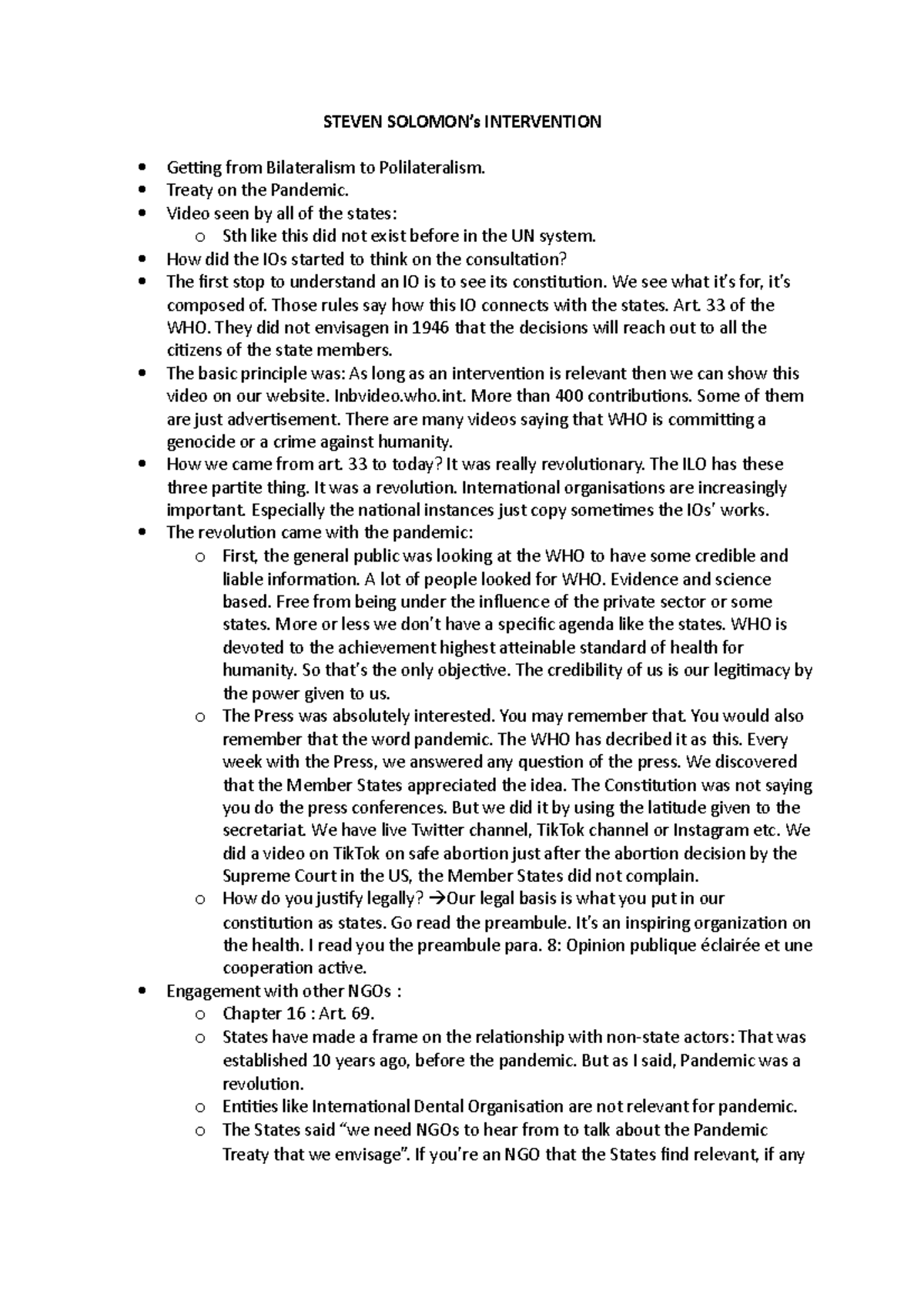 Steven Solomon's Intervention - STEVEN SOLOMON’s INTERVENTION Getting ...