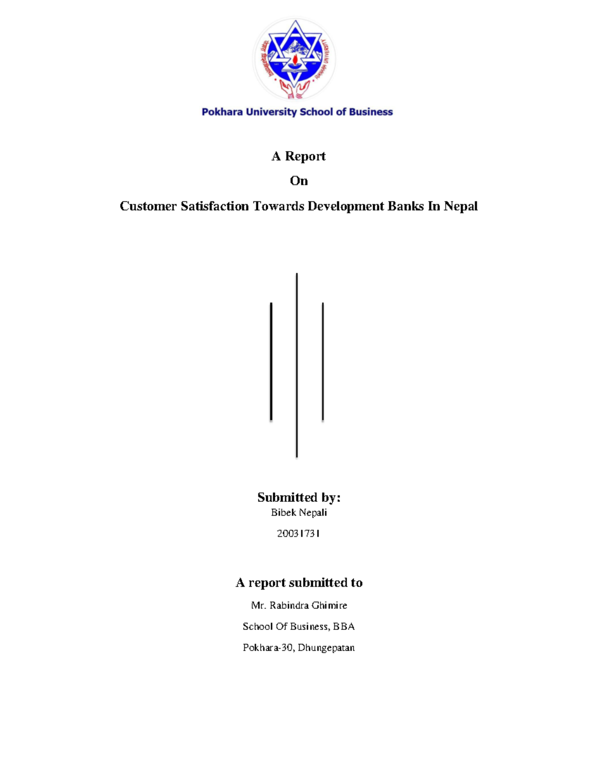 Bibek Nepali report proposal - A Report On Customer Satisfaction ...
