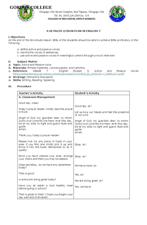 Teaching Demonstration Evaluation Form 1 - MICHAEL D. MADAMBA, Instructor R e p u b l i c o f t ...