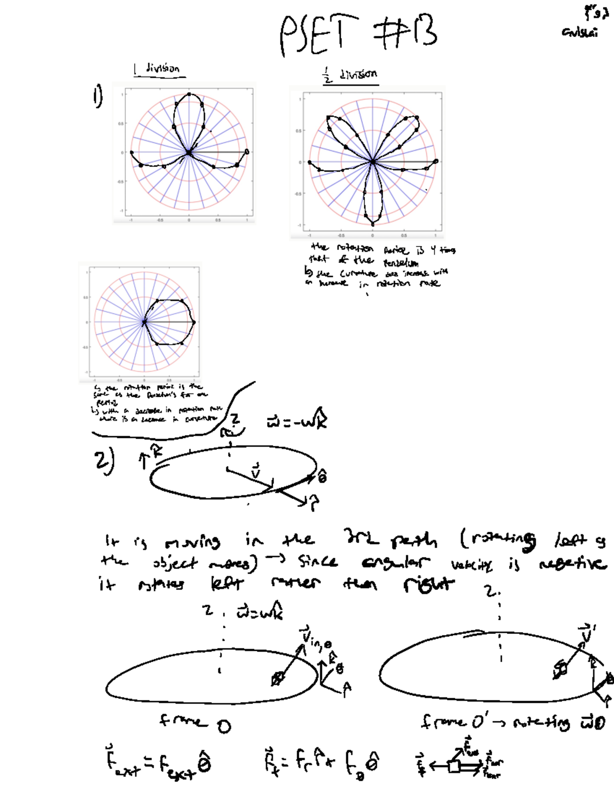 PSET #13 - PSET #13 - PSET 13 avisia i ii JI o the rotation period is 4 ...