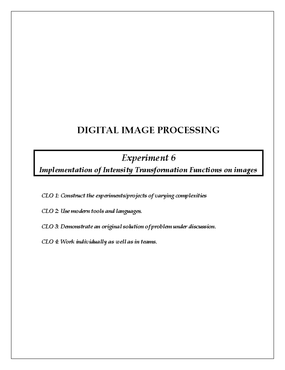 DIP LAB 06 - very interesting course - DIGITAL IMAGE PROCESSING ...