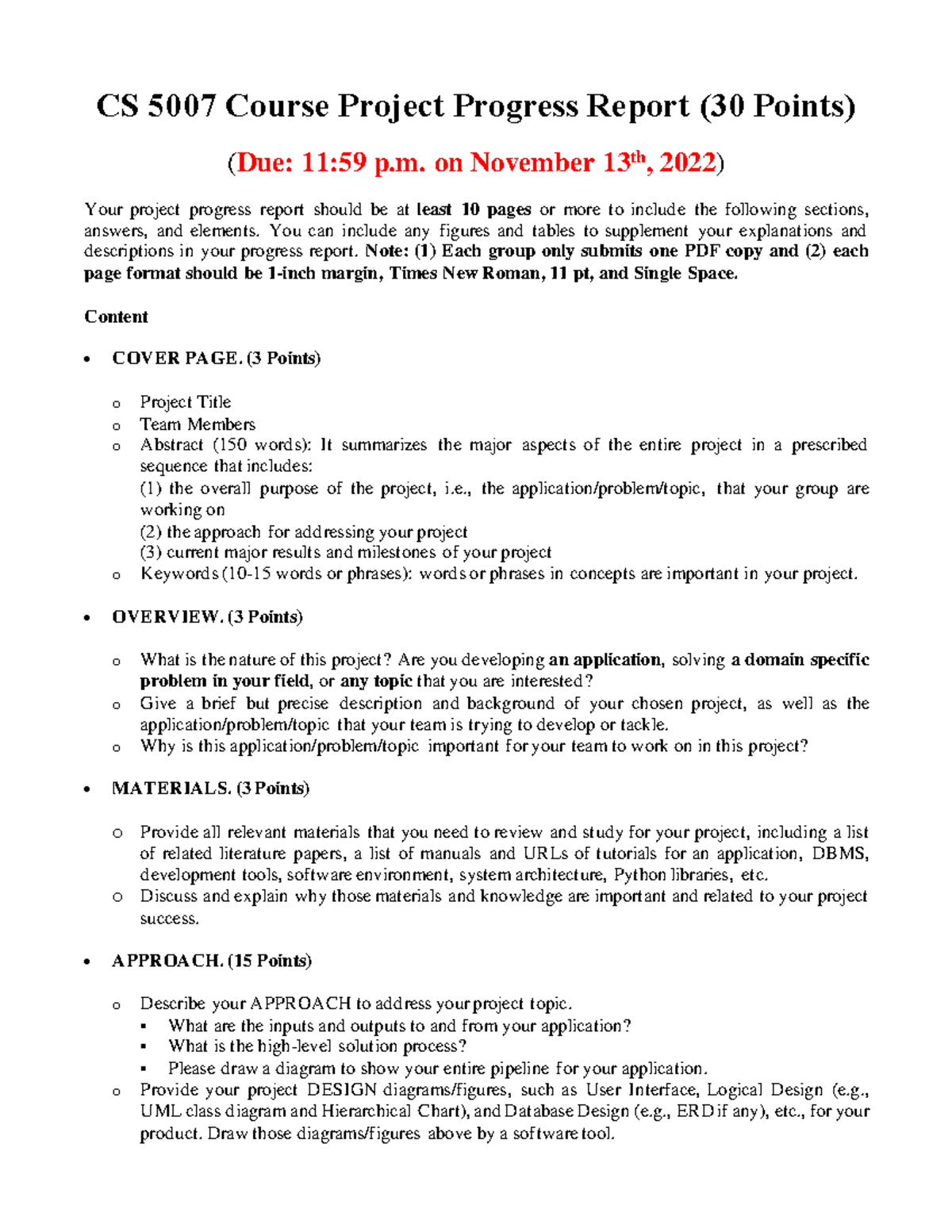 CS 5007 - Group Project Progress Report - CS 5007 Course Project ...