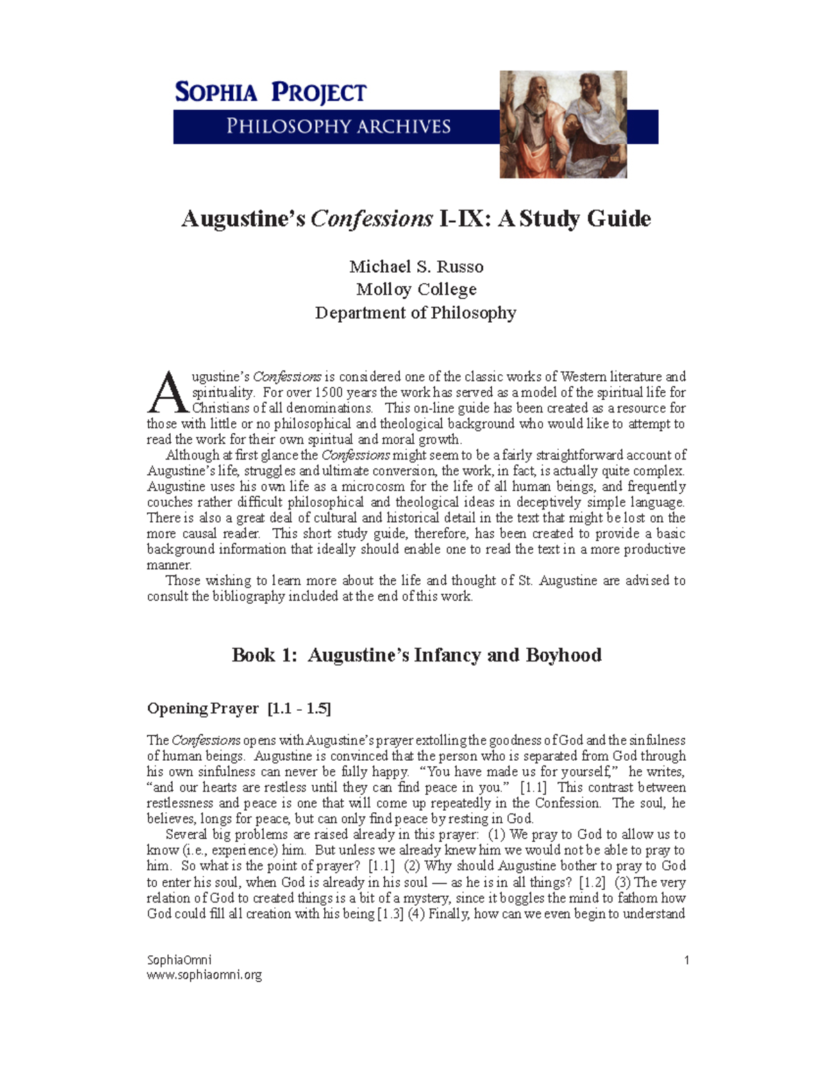 Augustine Confessions Study Guide - Absalom, Absalom - Confessions A ...