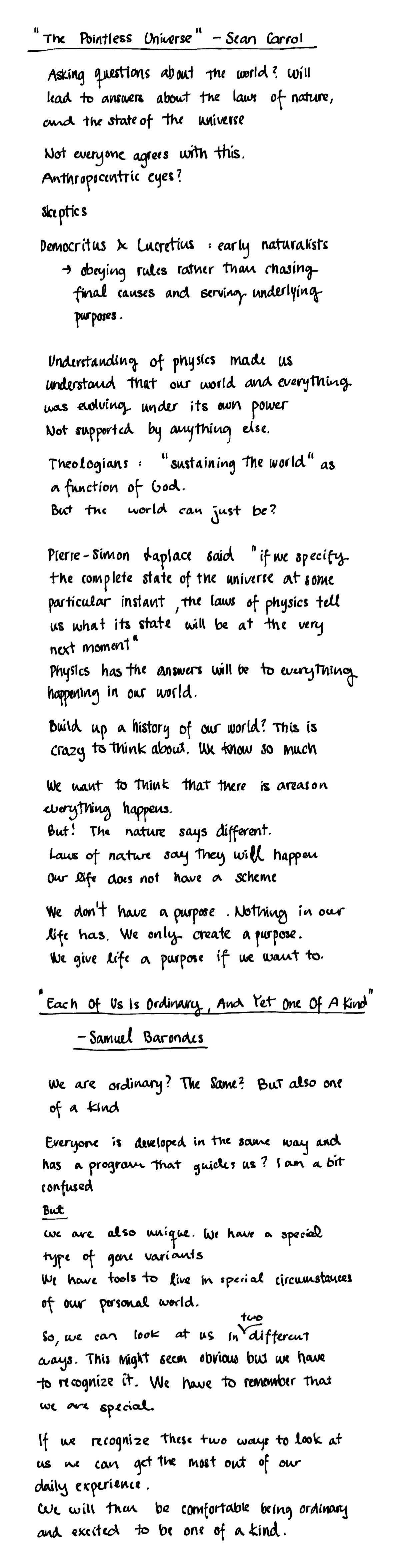 Week 3 - Annotations - Notes from class. Professor Kubit. - "T h e P oi ...