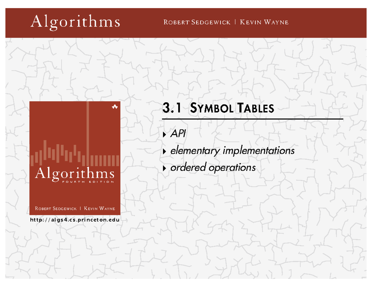 3.2 BINARY SEARCH TREES - R OBERT S EDGEWICK | K EVIN W AYNE F O U R T ...